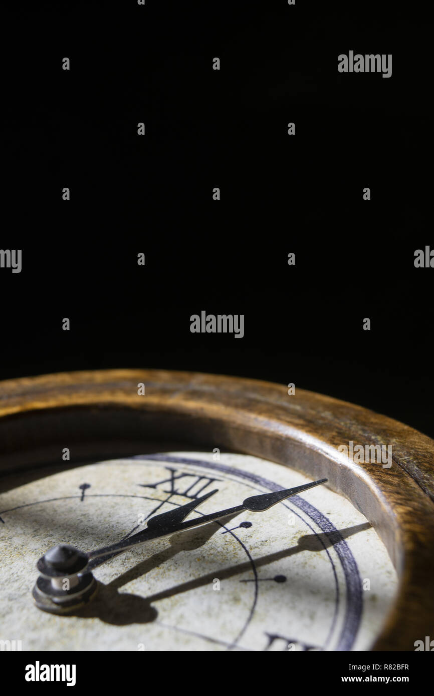 concept of time with the hands of an old clock Stock Photo - Alamy