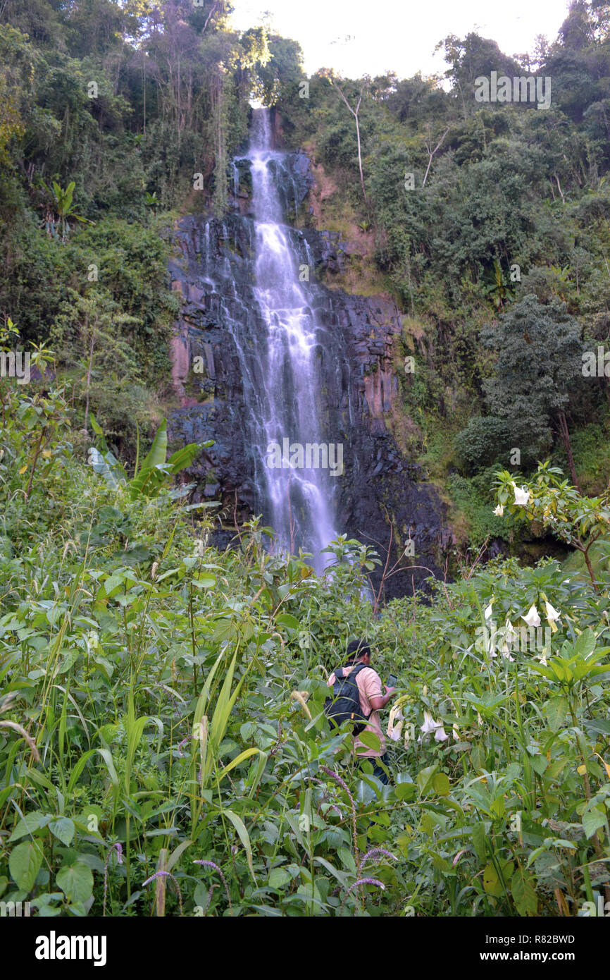 Chania River and Zaina waterfall in Nyeri County, Kenya Stock Photo - Alamy