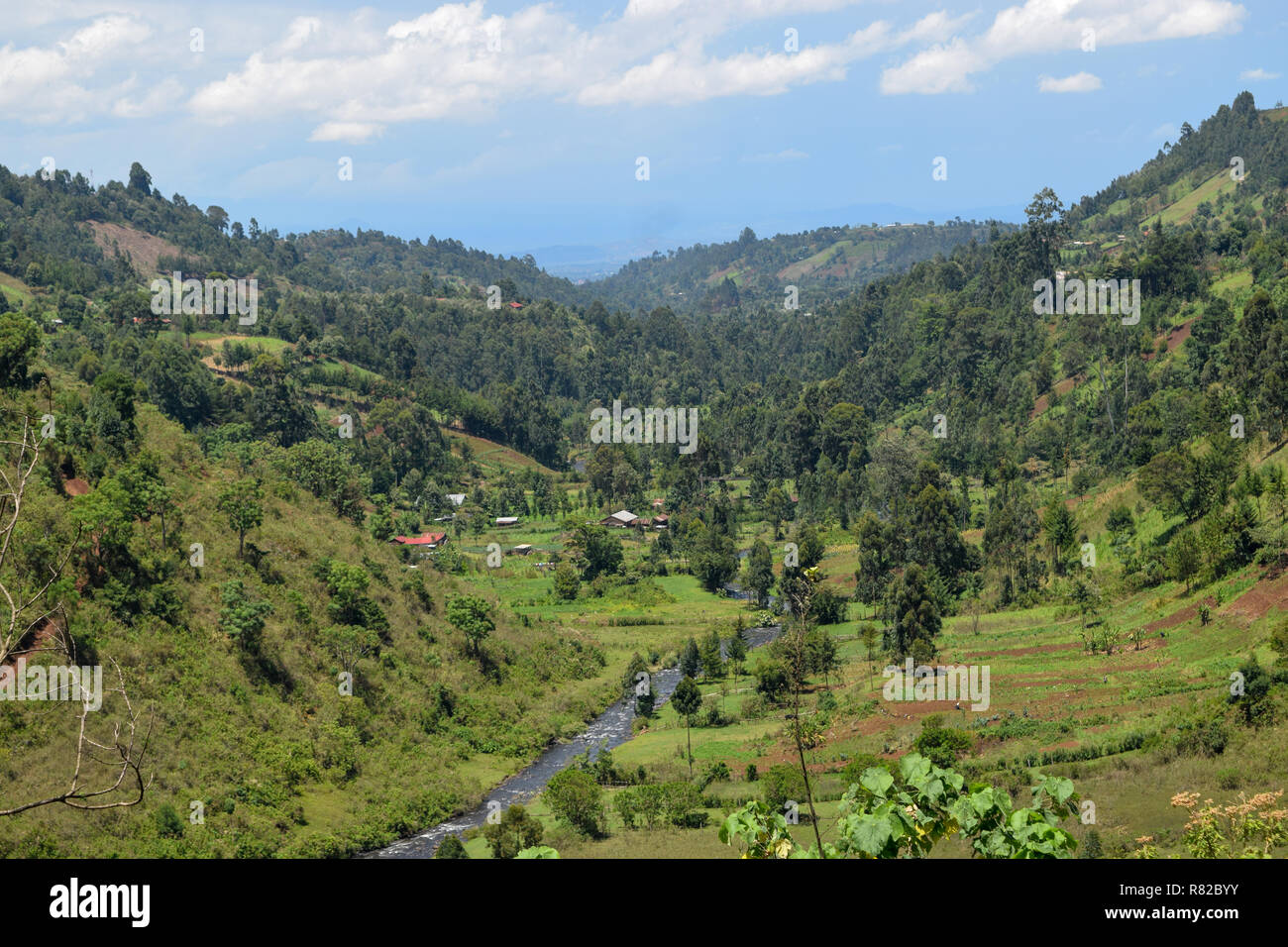 Chania River and Zaina waterfall in Nyeri County, Kenya Stock Photo - Alamy