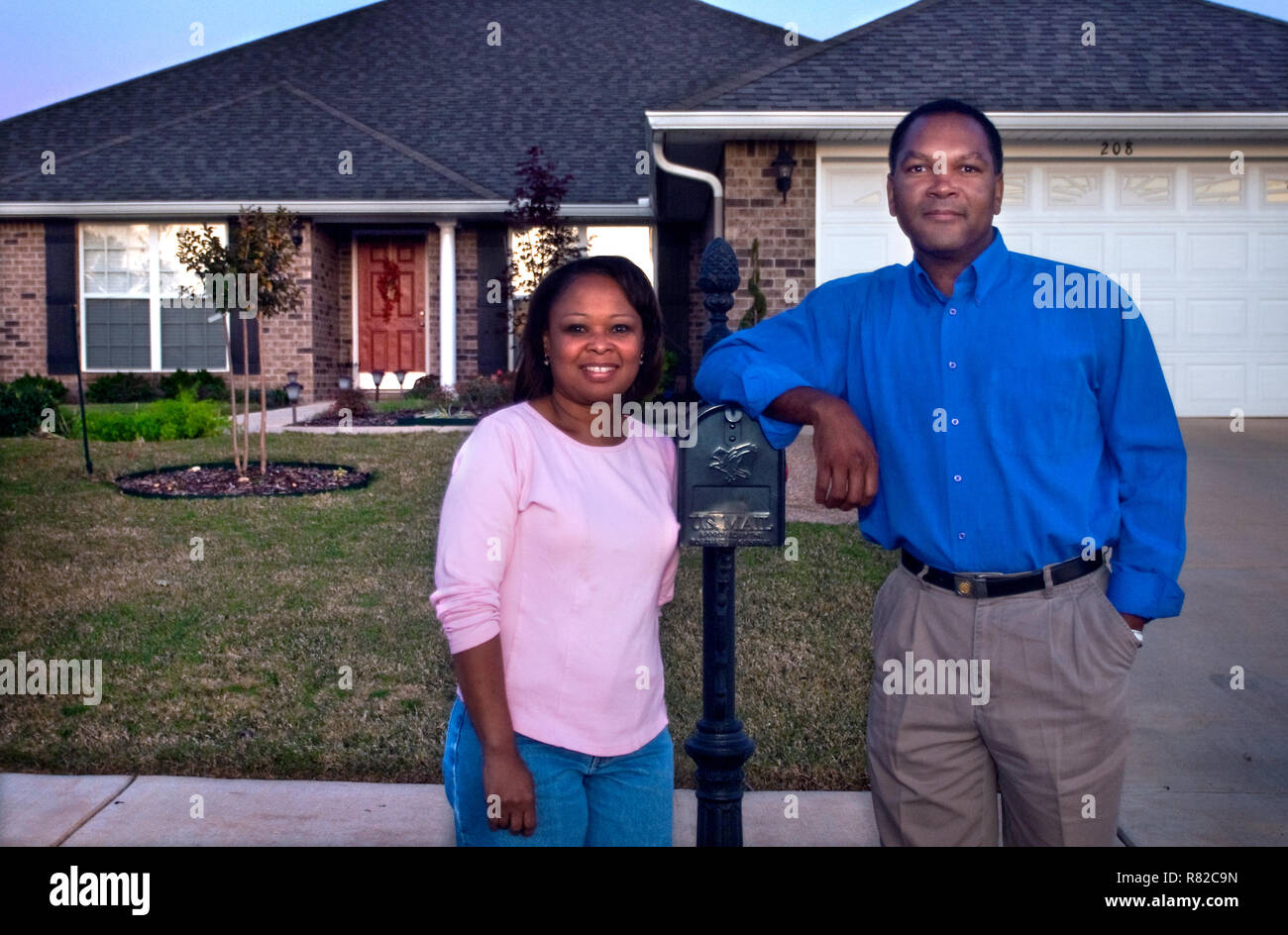 Veda and Levern Eady stand outside their home in Madison, Alabama, Oct ...