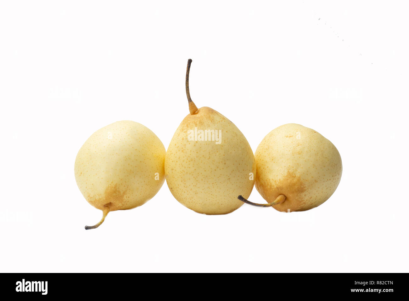 Isolated chinese pear (asian pear, ya pear, korean fruit, nashi) on the ...