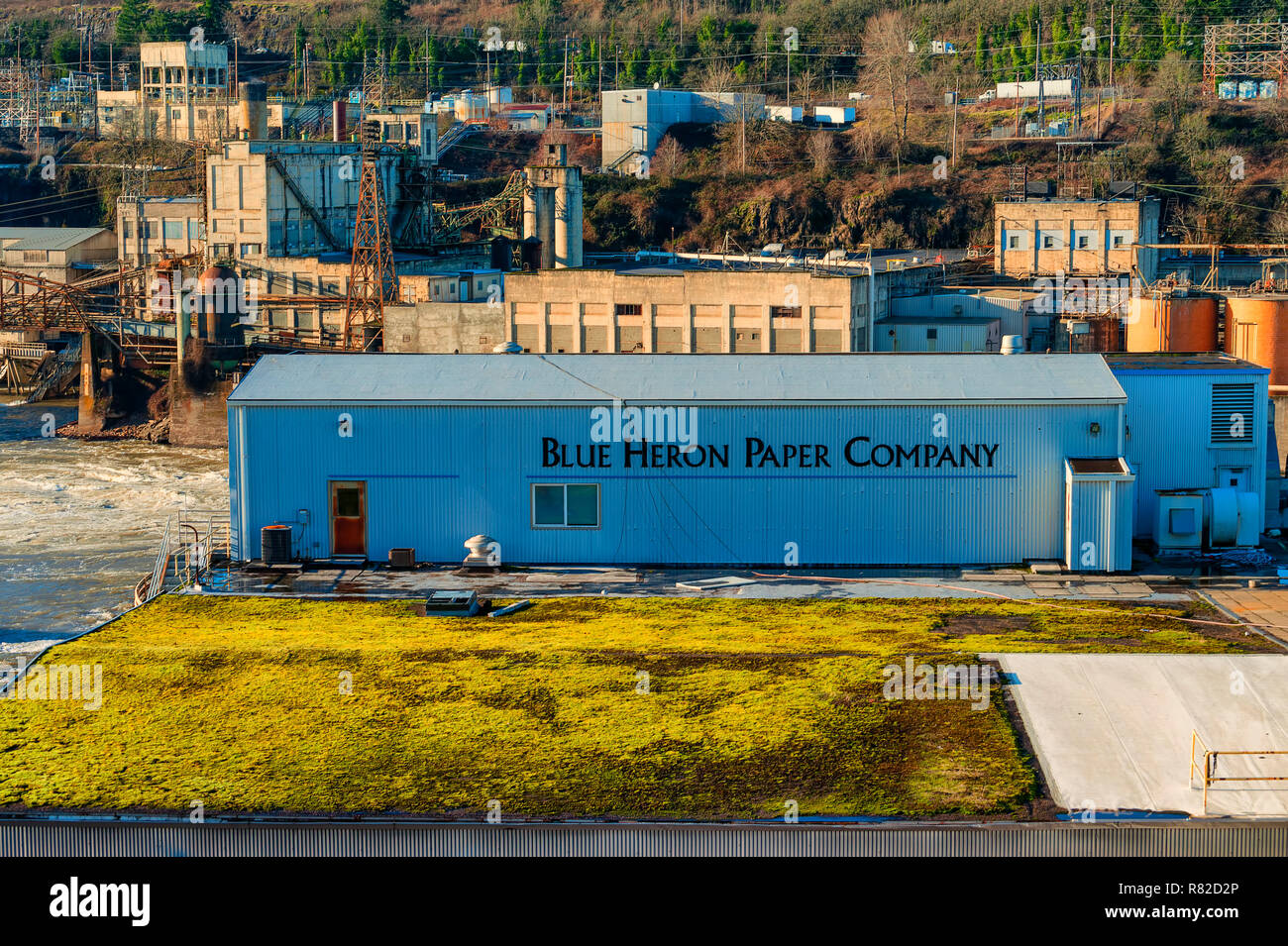 Blue heron paper mill hi-res stock photography and images - Alamy
