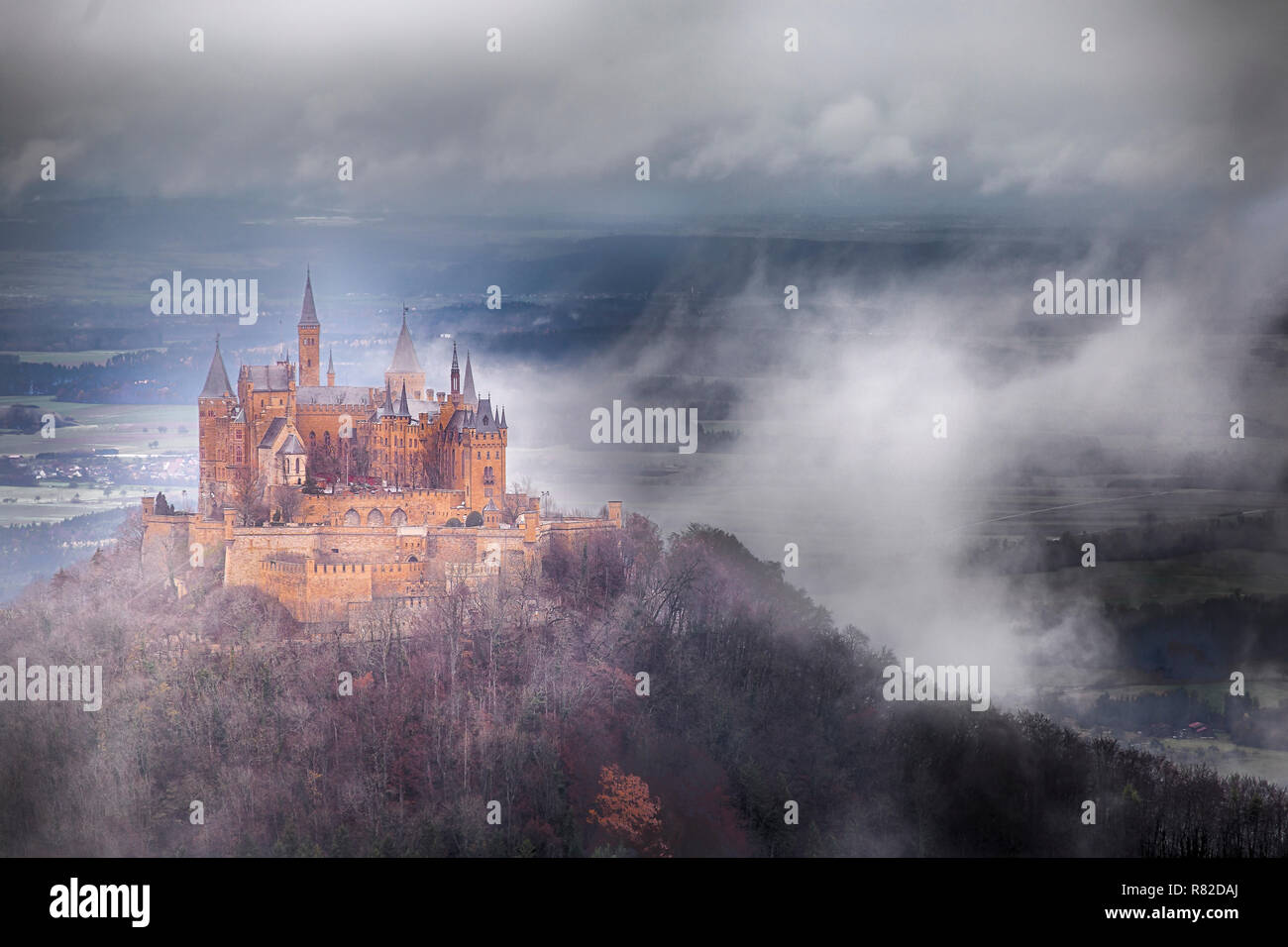 Hohenzollern Castle the ancestral seat of the Prussian royal house and ...