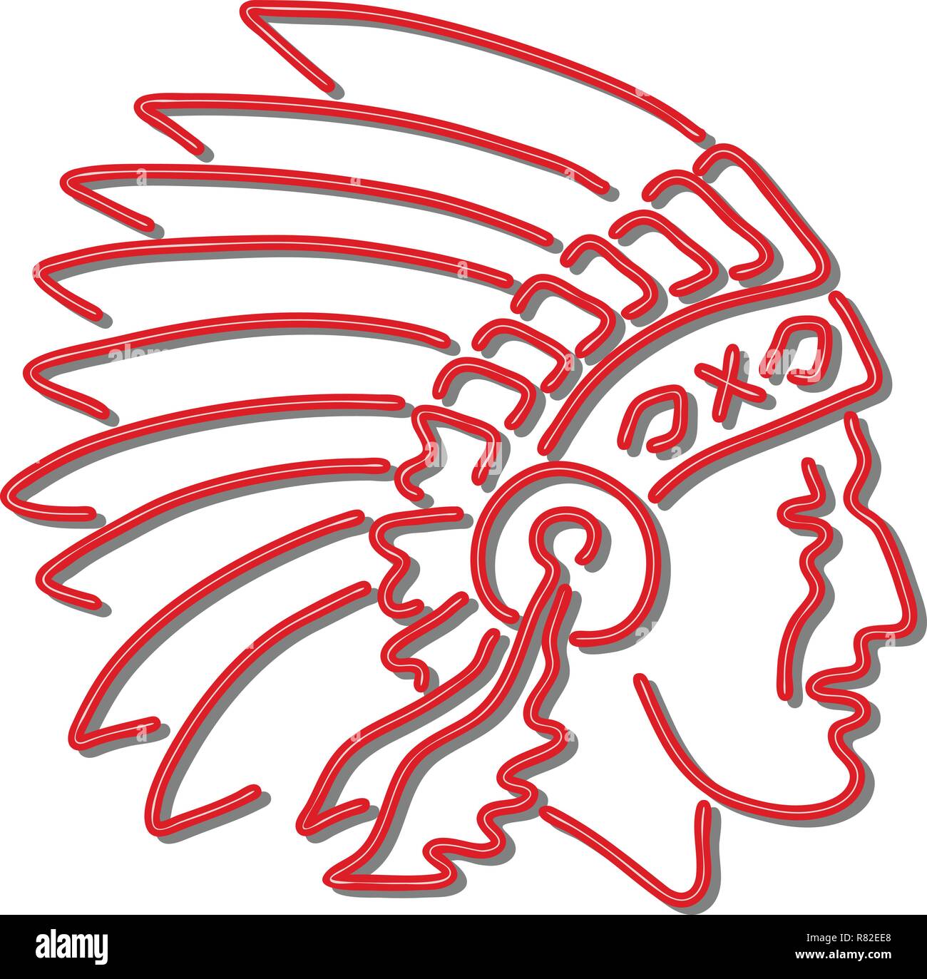 1980s native american sign Stock Vector Images - Alamy