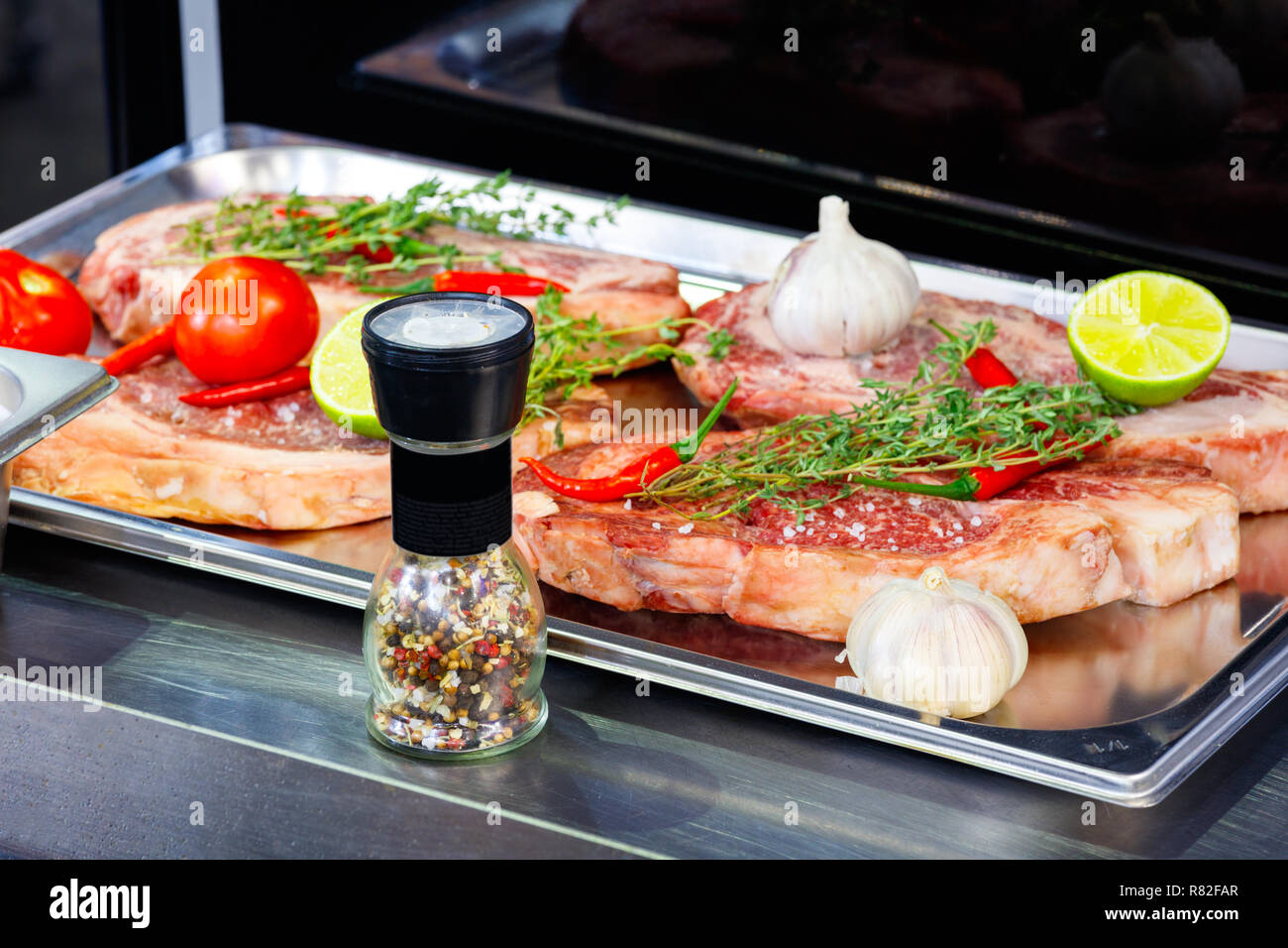 cooking meat close-up Stock Photo - Alamy