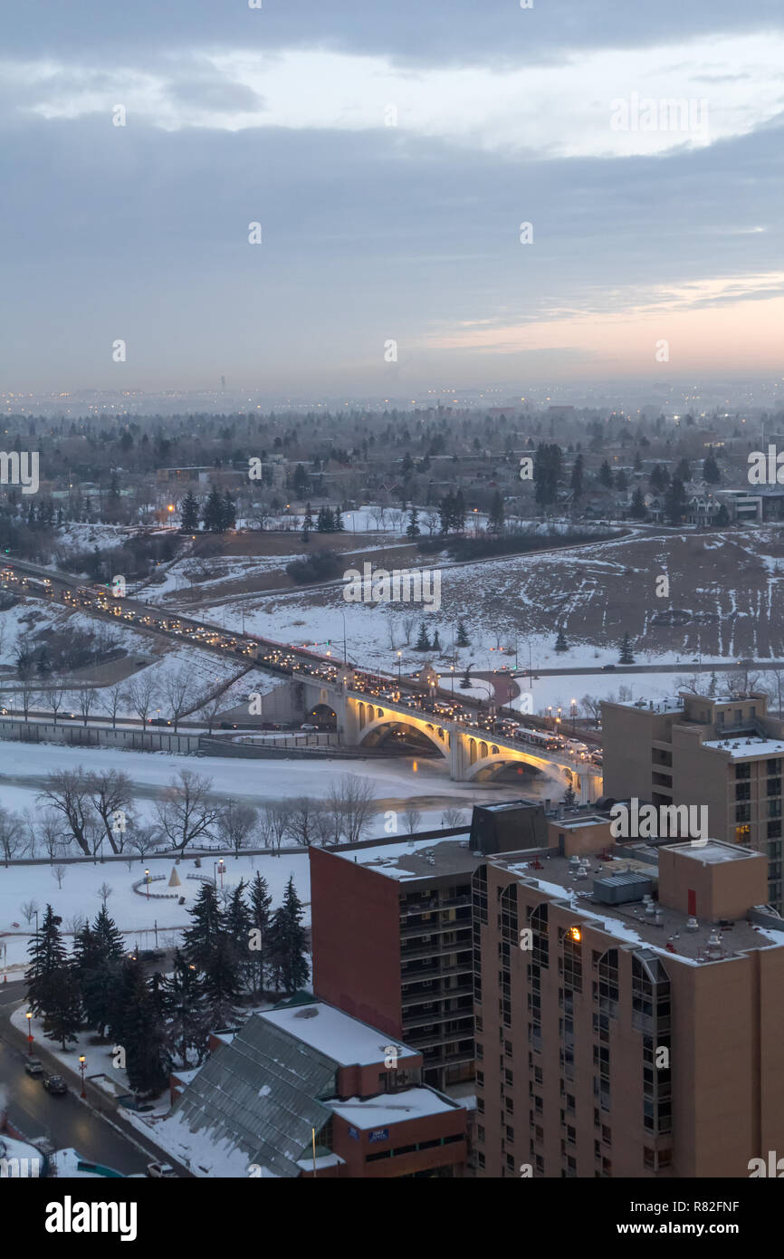 Aerial view of downtown calgary in alberta hi-res stock photography and ...