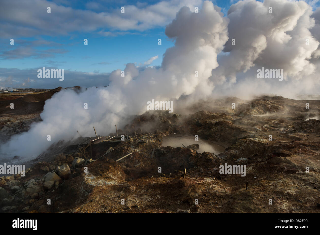 Volcanic thermal geysers in Iceland Stock Photo - Alamy