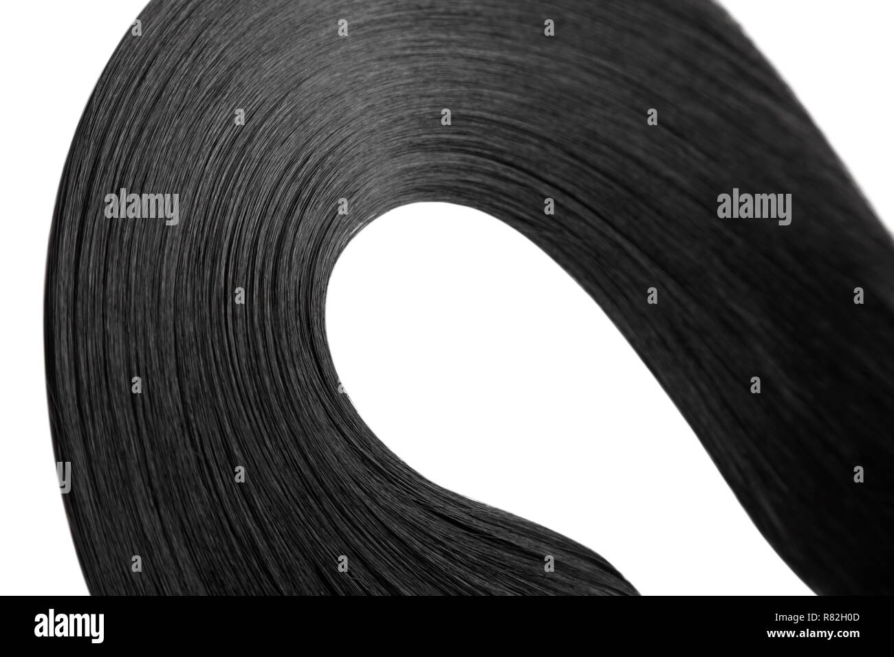 Hairstyle straight Black and White Stock Photos & Images - Alamy