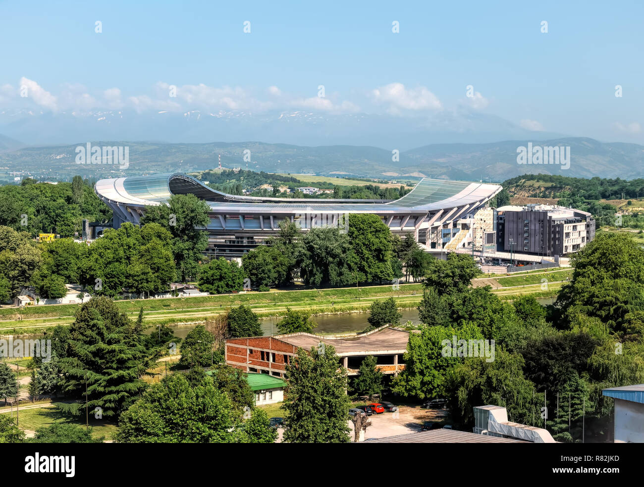 Skopje,Macedonia, 05-31-2018, Football Stadium Arena Filip 2 in Skopje ...