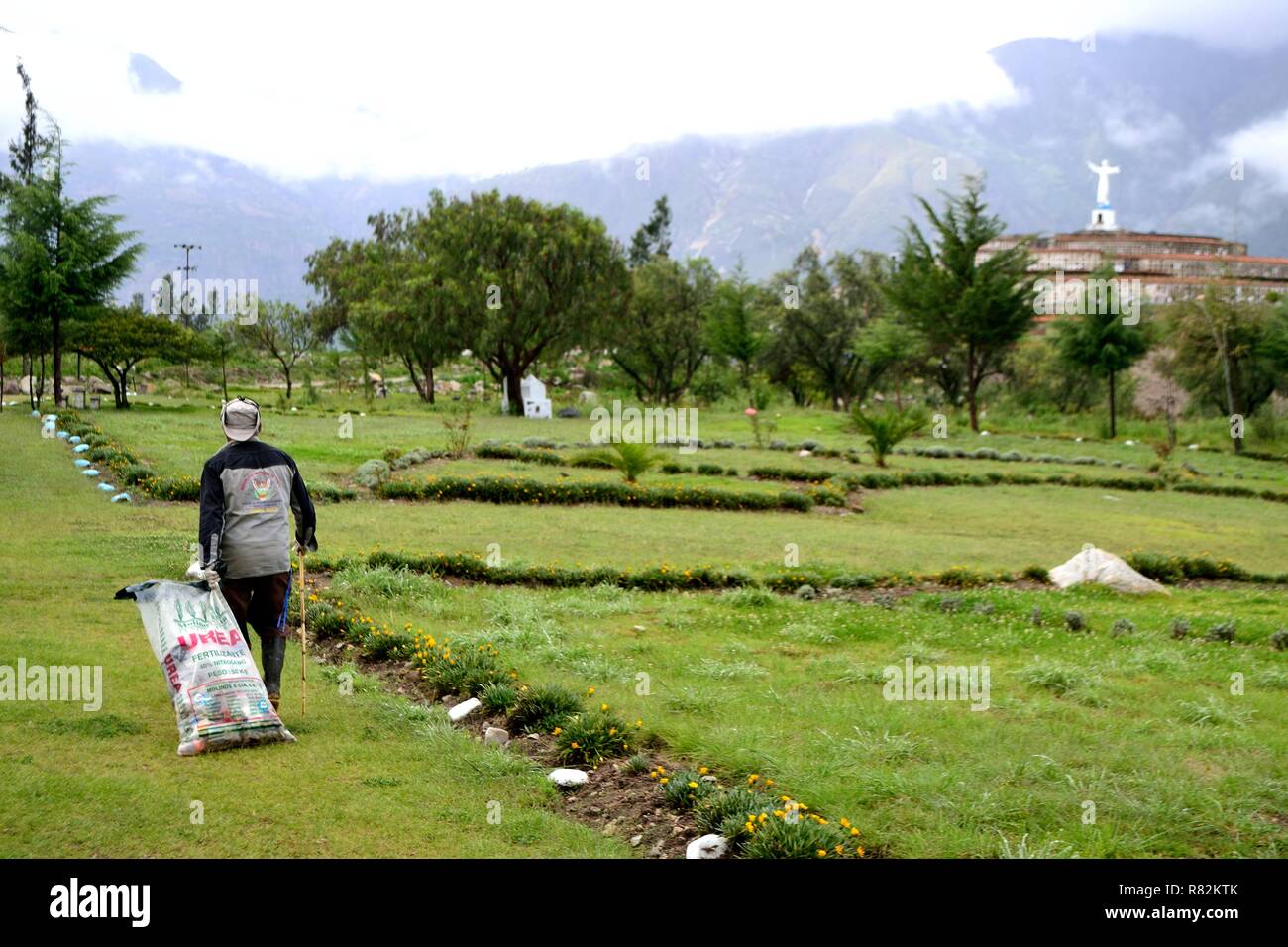 Cemetery - Old Yungay where an earthquake and landslide buried 25,000 ...