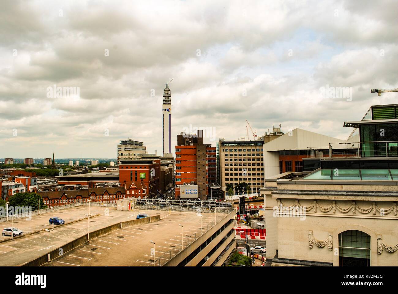 Birmingham center panorama hi-res stock photography and images - Alamy