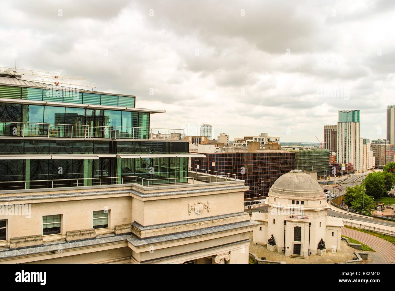Birmingham center panorama hi-res stock photography and images - Alamy