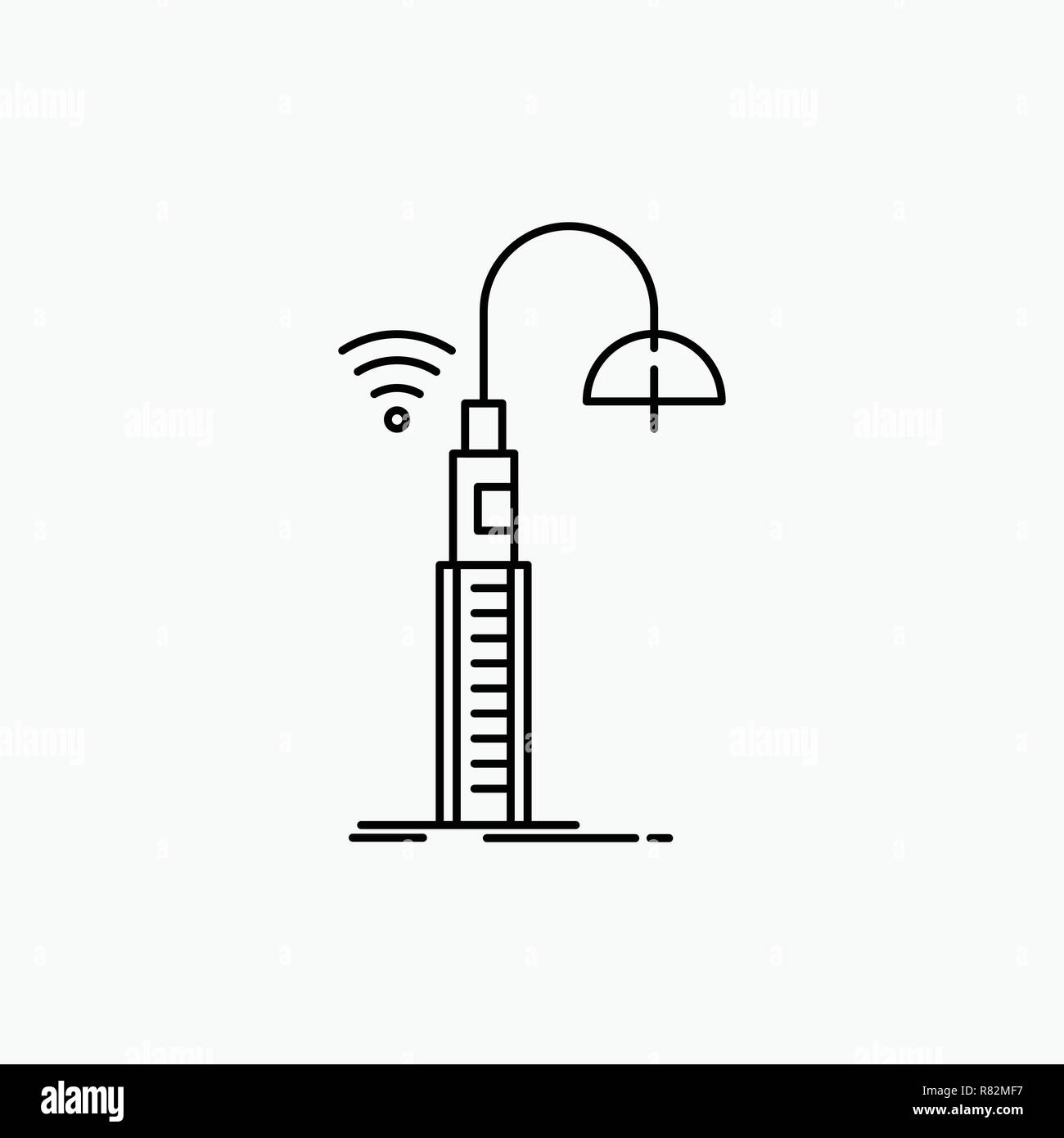 Smart street lights Stock Vector Images - Alamy