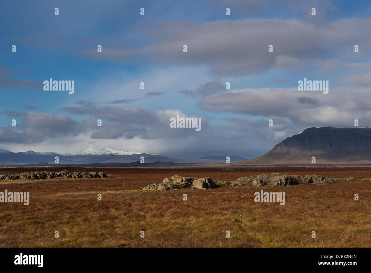 Views across South West Icleand Stock Photo - Alamy