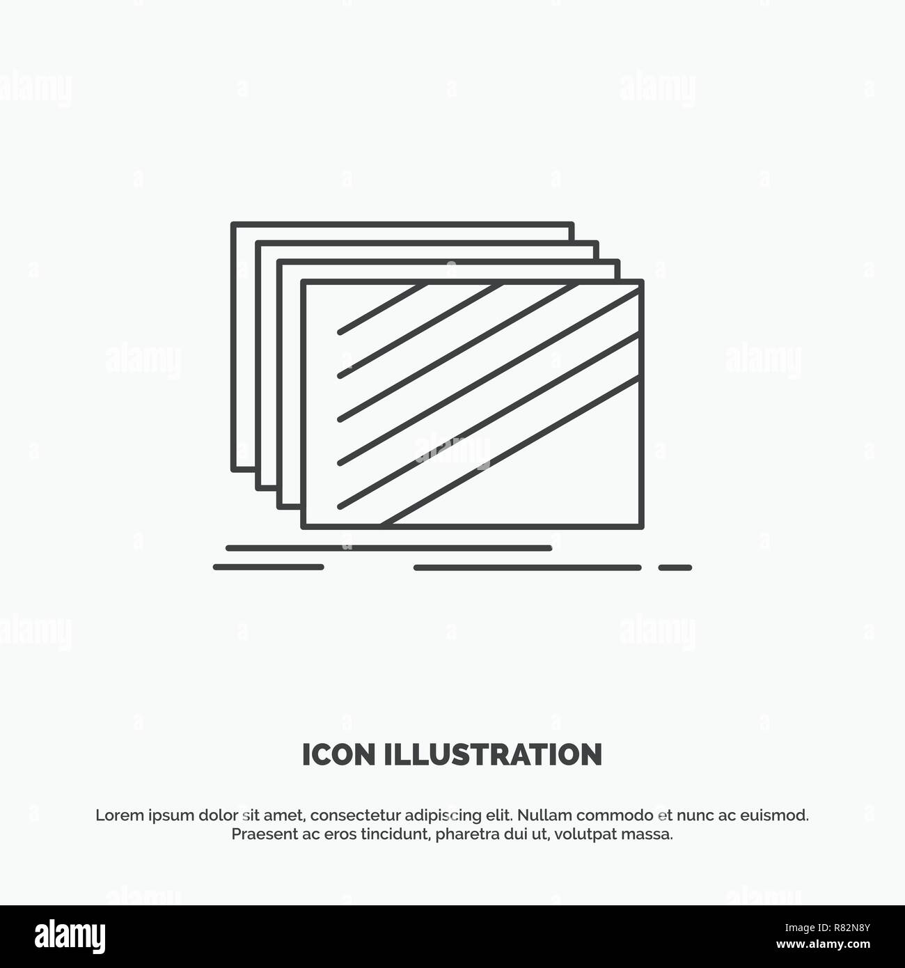 Design Layer Layout Texture Textures Icon Line Vector Gray Symbol For Ui And Ux Website Or