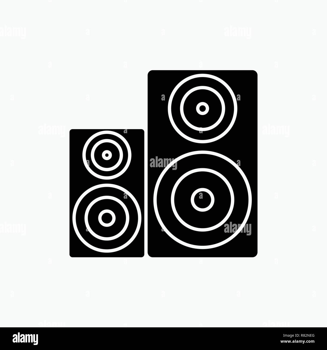 Studio monitor speakers Stock Vector Images - Alamy