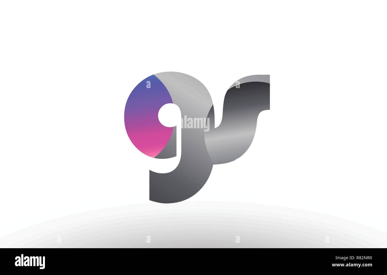 Design of alphabet letter combination gs g s silver grey metal metallic ...