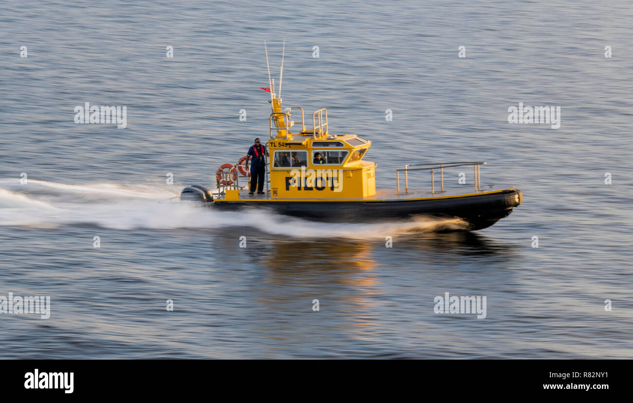 Pilot Boat Trinidad & Tobago Stock Photo - Alamy