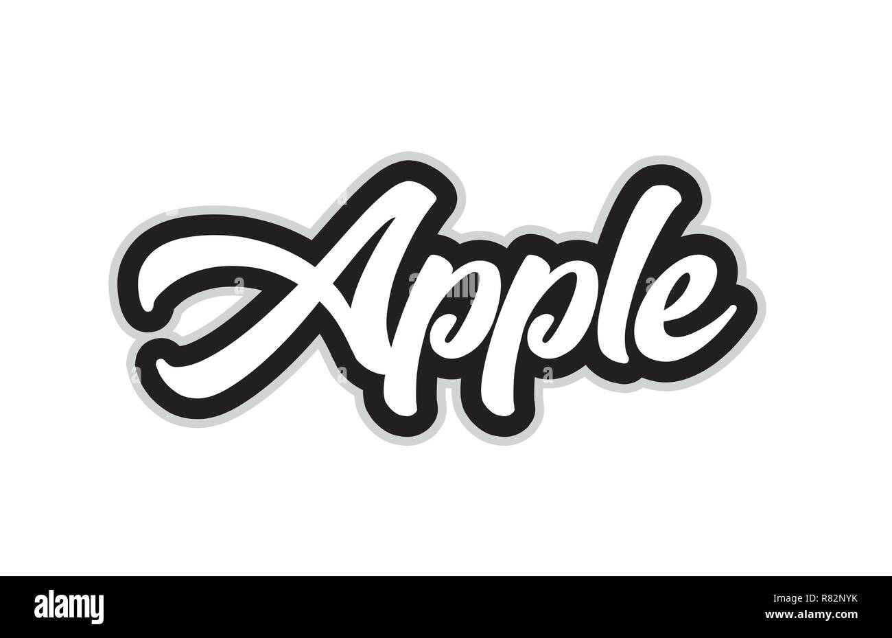 Apple Logo Word Bubble