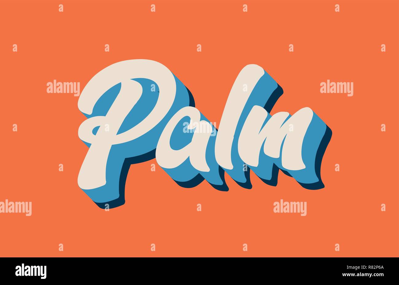 Palm written Stock Vector Images - Alamy