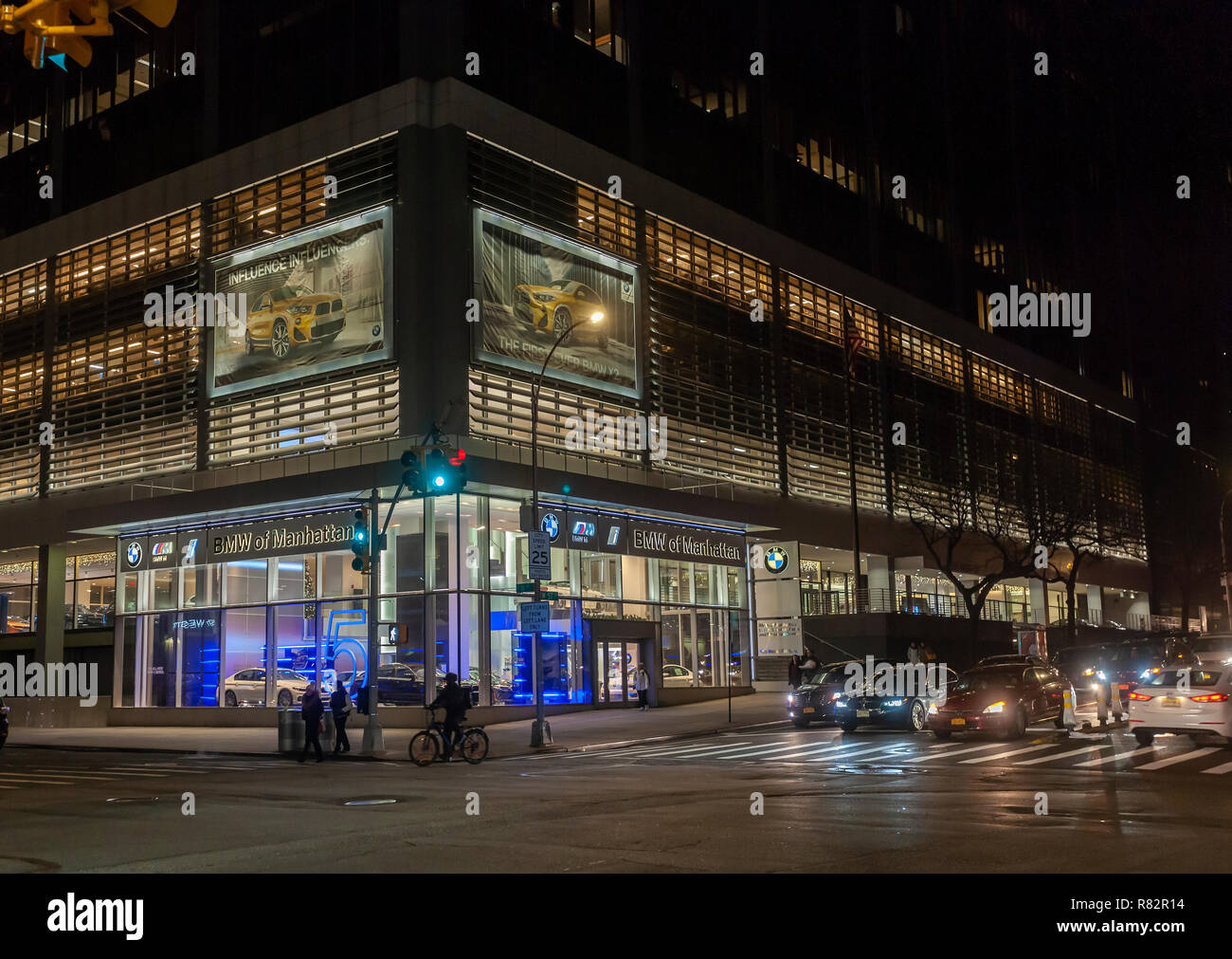 The showroom of the dealership, BMW of Manhattan in New York on Tuesday ...