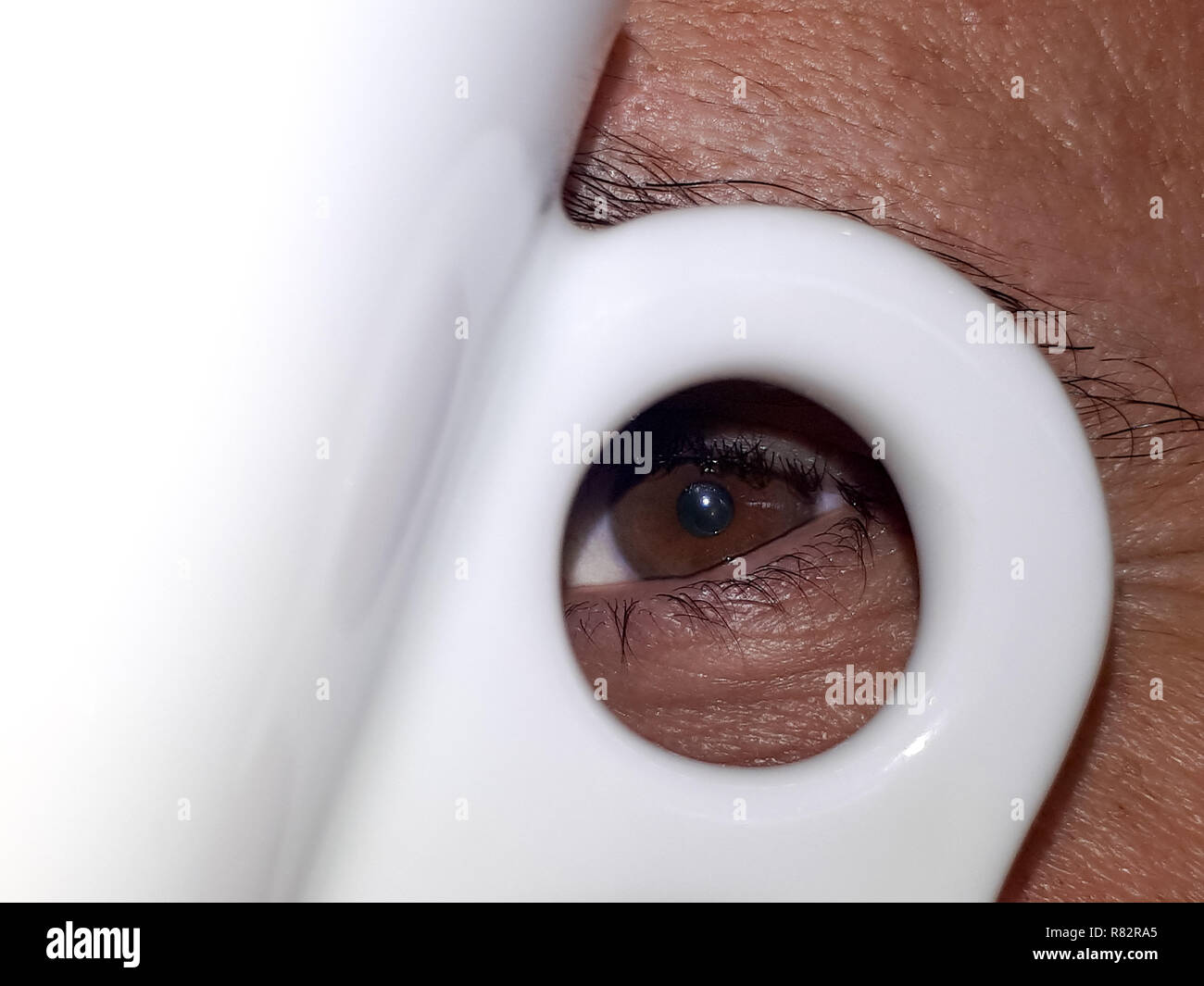 Closeup view human eye hi-res stock photography and images - Alamy