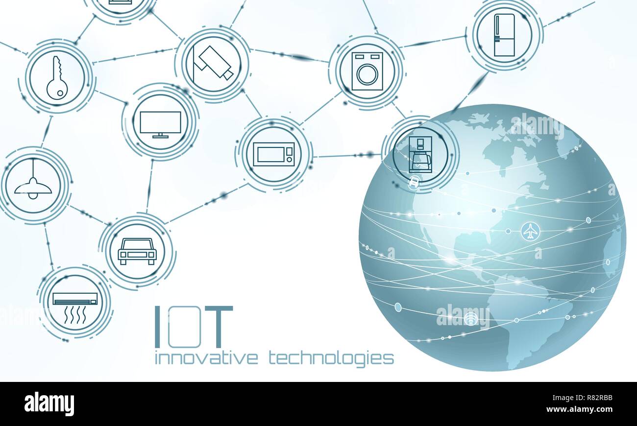 Planet Earth America USA continent internet of things innovation ...