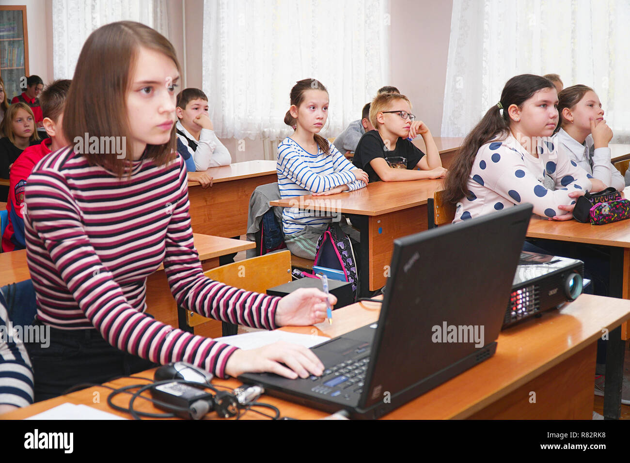 Local student sitting in class hi-res stock photography and images - Alamy