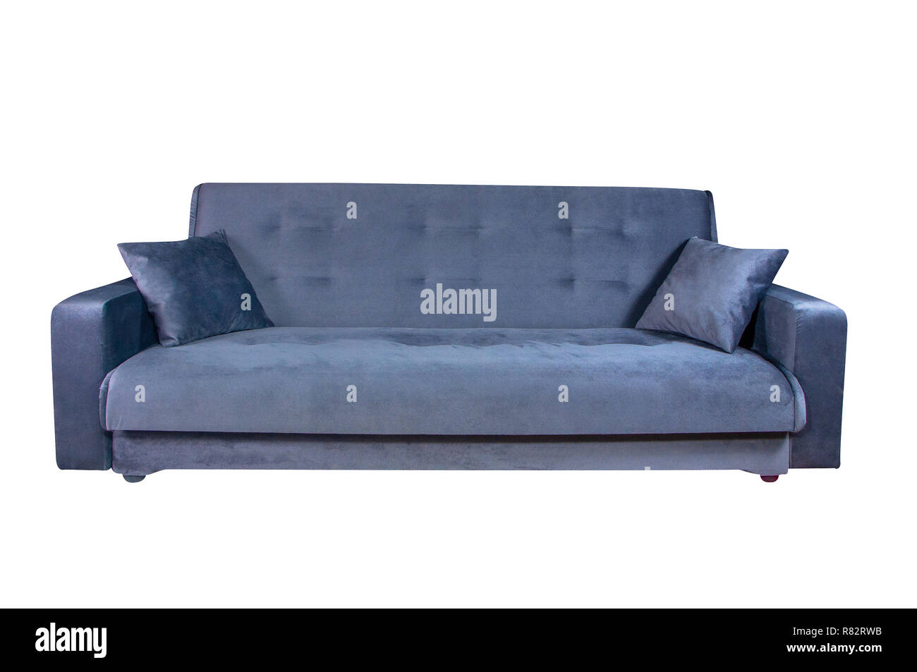 Blue Modern Sofa furniture isolated on white background Stock Photo - Alamy