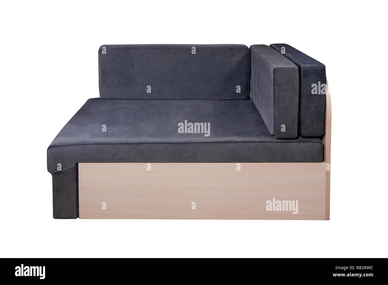 Blue Modern Sofa furniture isolated on white background Stock Photo - Alamy