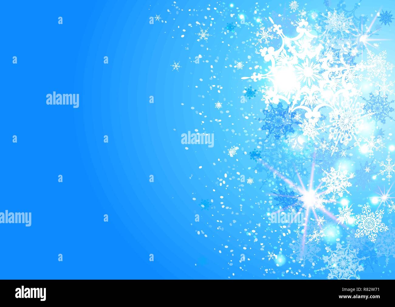 Winter holiday snow christmas decoration for design banner, ticket ...