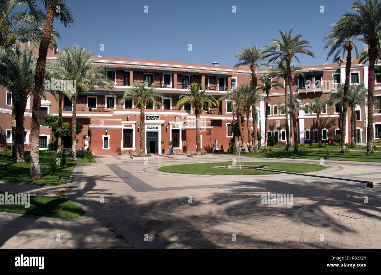 Entrance to the Old Cataract Hotel, an historic British colonial-era ...