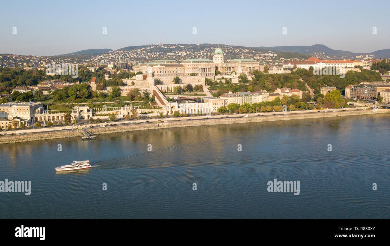 Buda Castle or Budavari Palota, Cityscape, Budapest, Hungary Stock ...