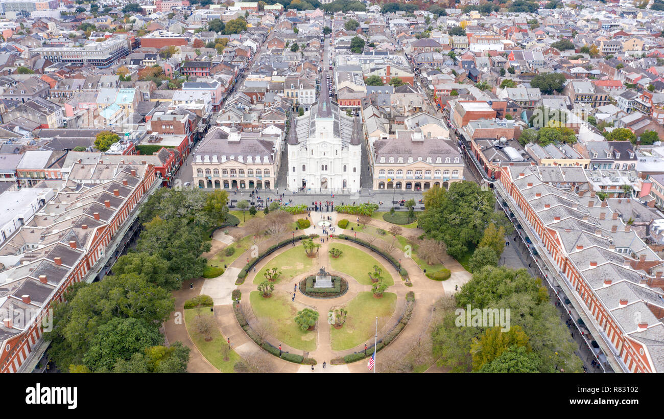 St Louis Cathedral, Jackson Square, French Quarter, New Orleans, LA ...