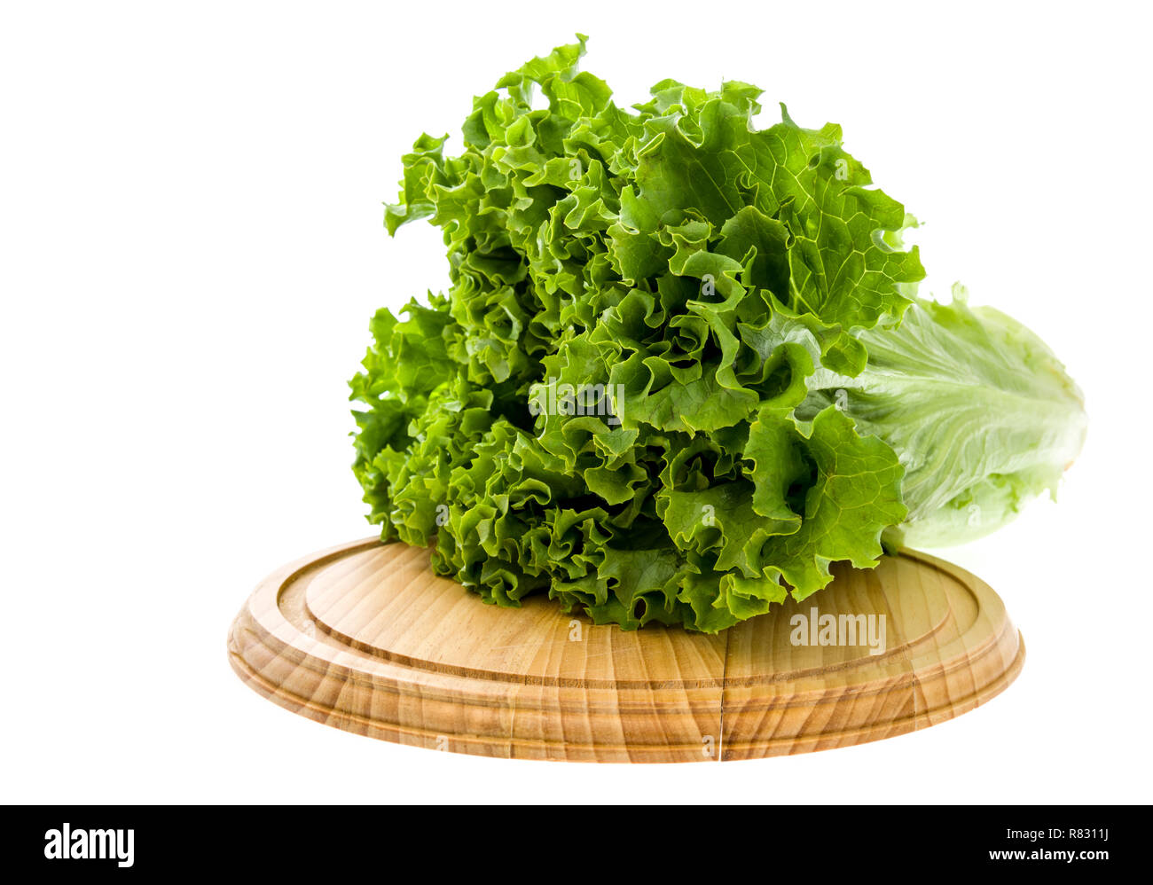 Single Lettuce Leaf Plate High Resolution Stock Photography and Images ...