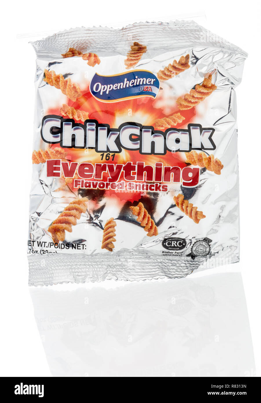 Winneconne, WI - 10 December 2018: A package of Chik Chak everything ...