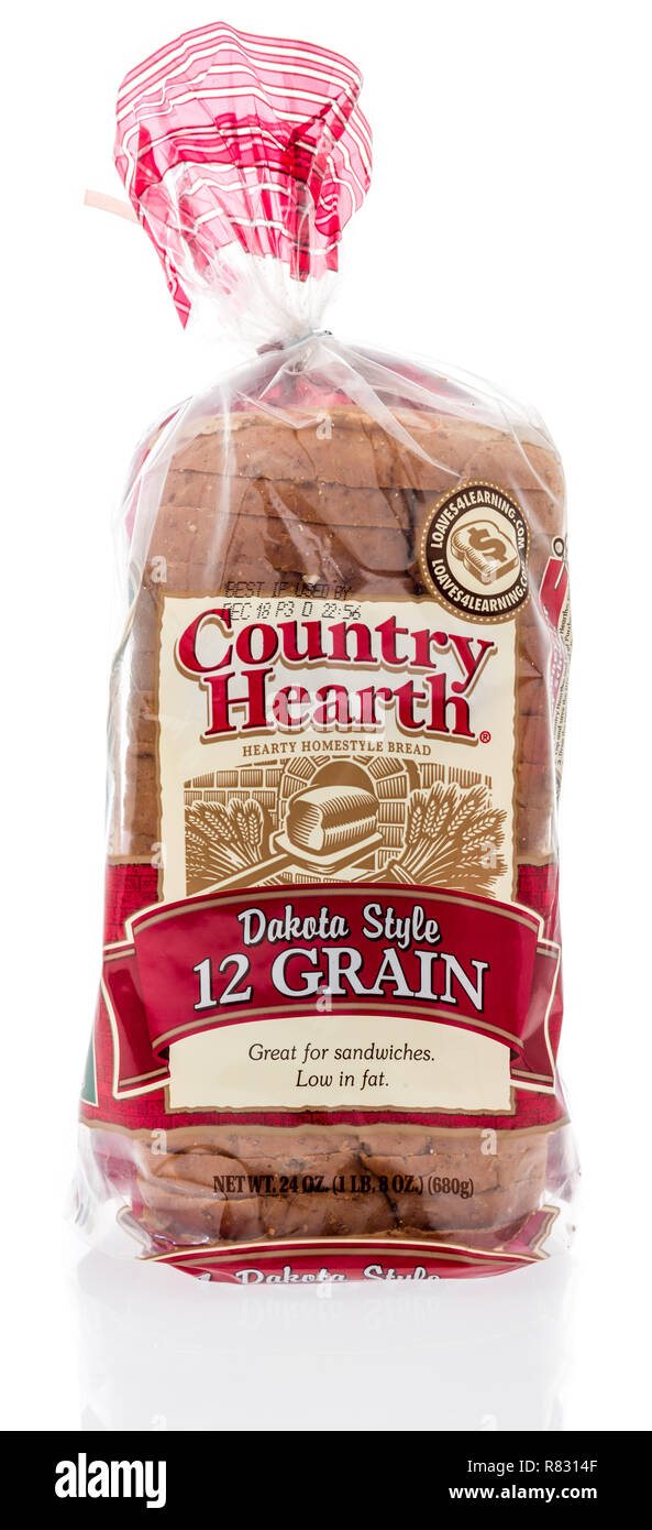 Winneconne, WI - 11 December 2018: A package of Country Hearth dakota ...
