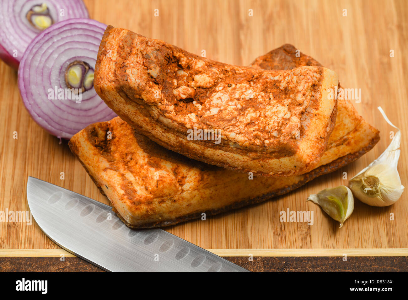 Traditional eastern european cutting pig hi-res stock photography and ...