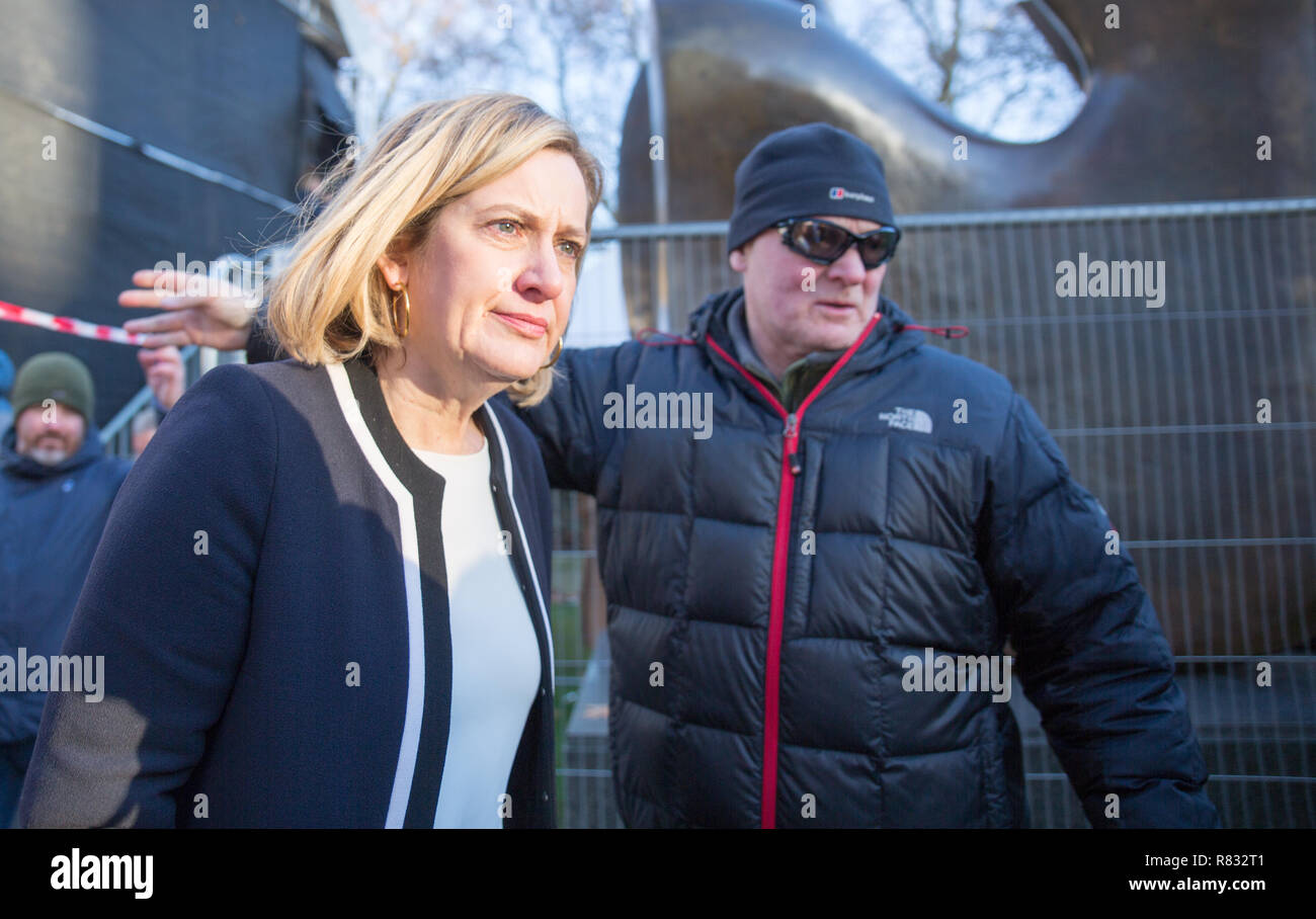 Westminster, London, UK. 12th Dec 2018. Amber Rudd on College Green ...