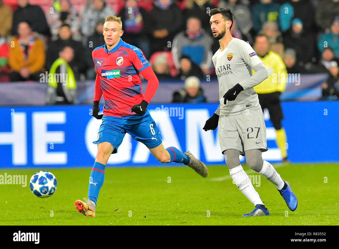 Pilsen, Czech Republic. 12th Dec, 2018. ROMAN PROCHAZKA of Viktora and ...