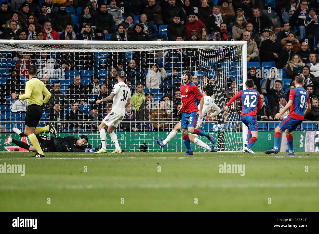 Santiago Bernabeu, Madrid, Spain. 12th Dec, 2018. UEFA Champions League ...