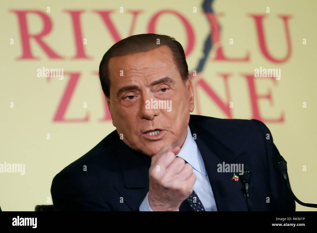 Rome, Italy. 12th December, 2018. Silvio Berlusconi Rome December 12th 2018. Presentation of the ...