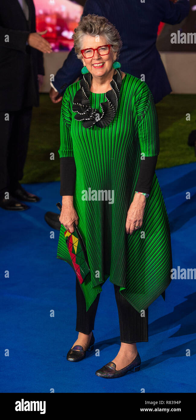 London, UK. 12th Dec 2018. Prue Leith attends the European Premiere of ...