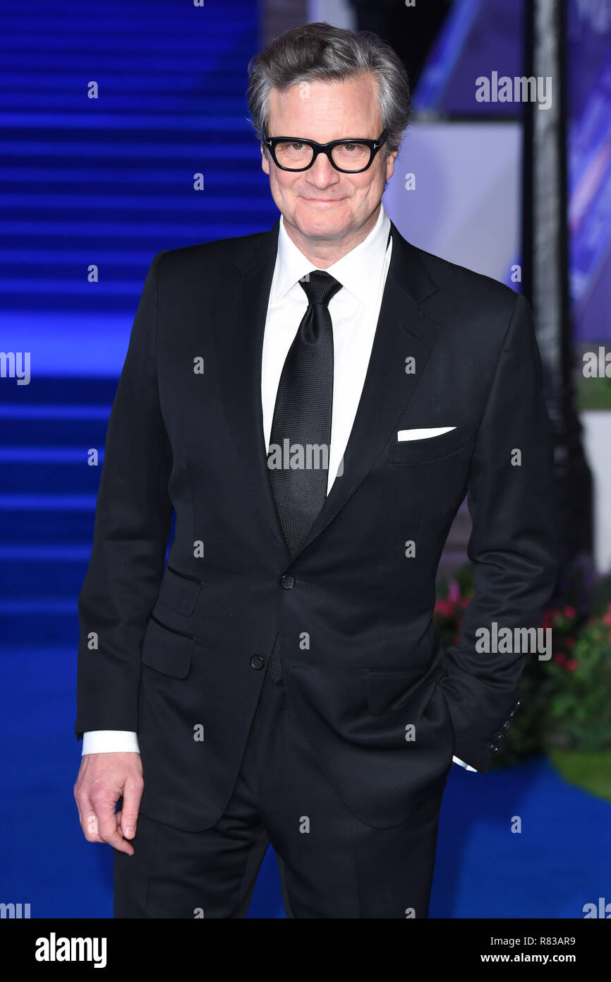 London, UK. December 12, 2018: Colin Firth at the UK premiere of "Mary ...