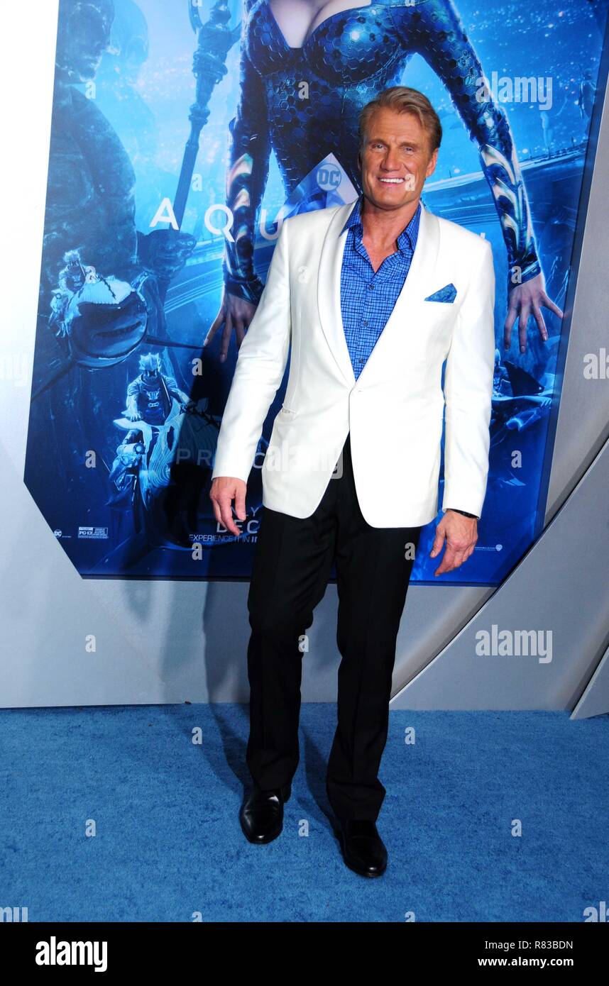 Los Angeles, USA. 12th Dec 2018. Actor Dolph Lundgren attends the ...