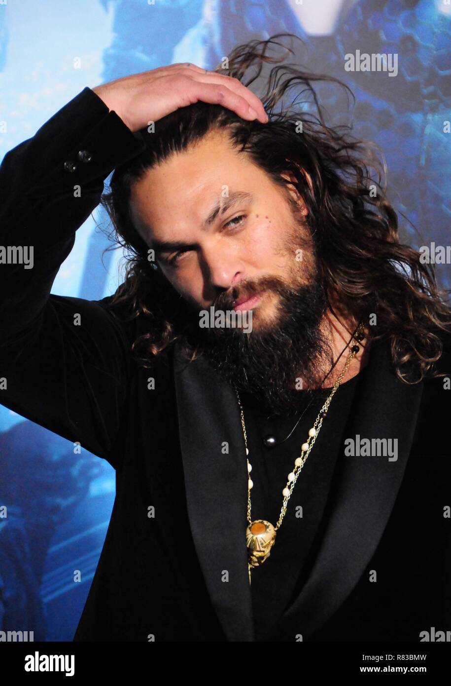 Los Angeles, USA. 12th Dec 2018. Actor Jason Momoa attends the Premiere ...