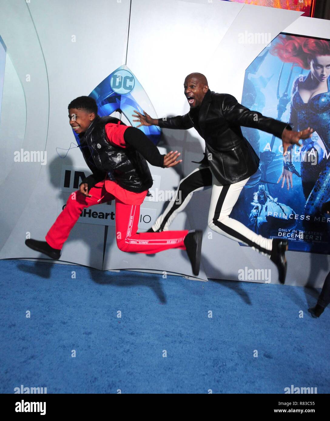 Los Angeles, USA. 12th Dec 2018. Actor Terry Crews and son Isaiah Crews ...