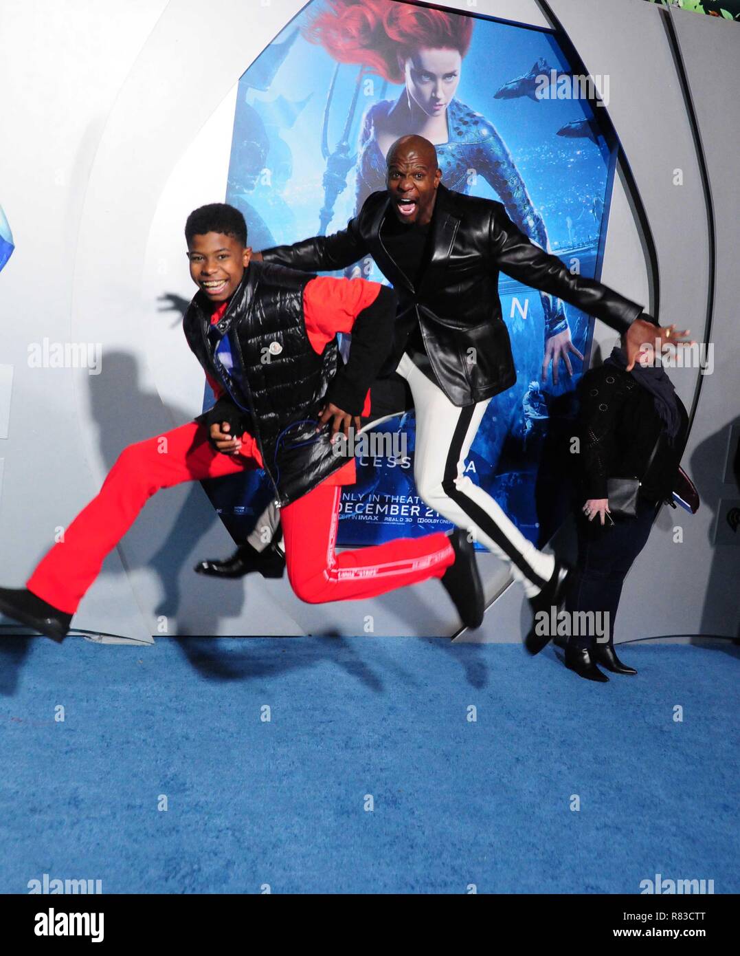 Los Angeles, USA. 12th Dec 2018. Actor Terry Crews and son Isaiah Crews ...
