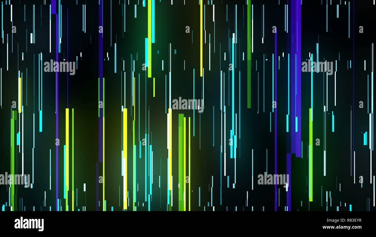 Bright neon lines loop, modern neon technology, immitation of movement ...