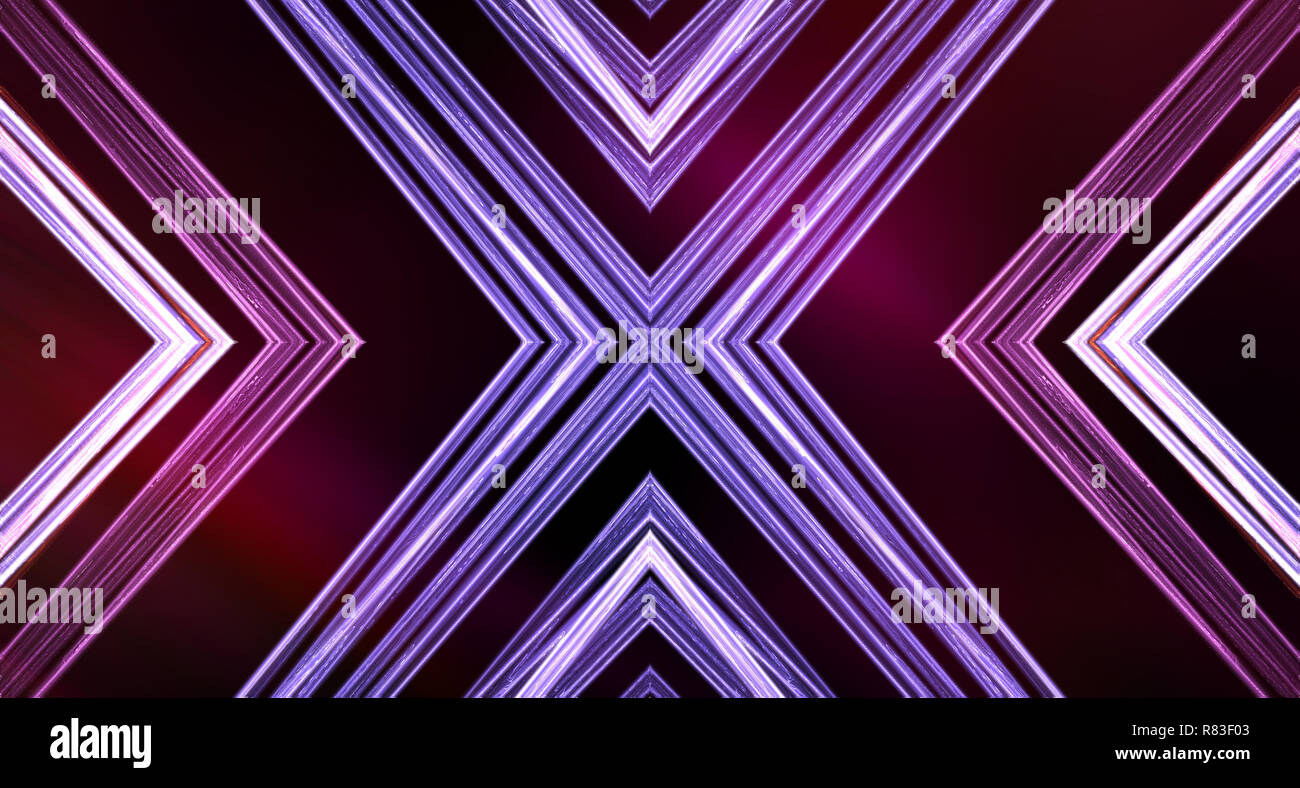 Purle polygonal curves, decorative lines for background, computer ...